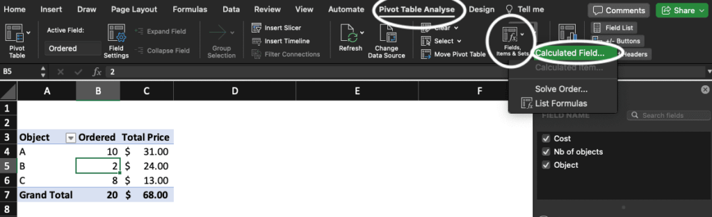 Add Calculated Fields in Pivot Tables - Excel + Google Sheets
