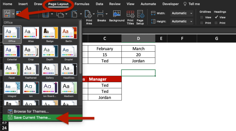 How To Save And Reuse Custom Theme In Excel